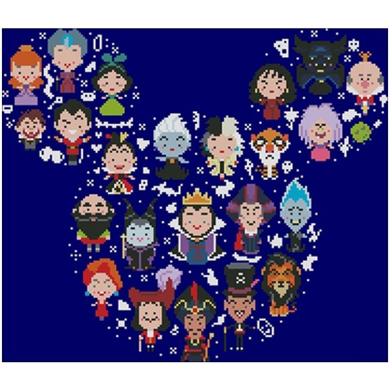 Muis Hoofd Cartoon Patronen Geteld Kruissteek 11CT... – Vicedeal