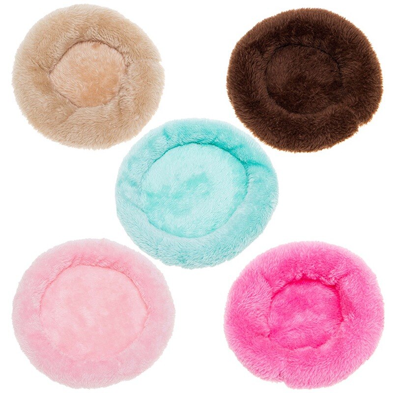 Round PP Cages Sleeping Beds Housed Velvet Mat War... – Grandado