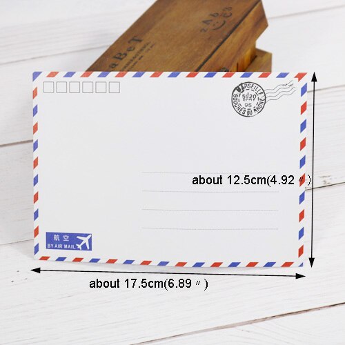5pcs Kraft White Envelope Airplane Stationery Vint... – Grandado