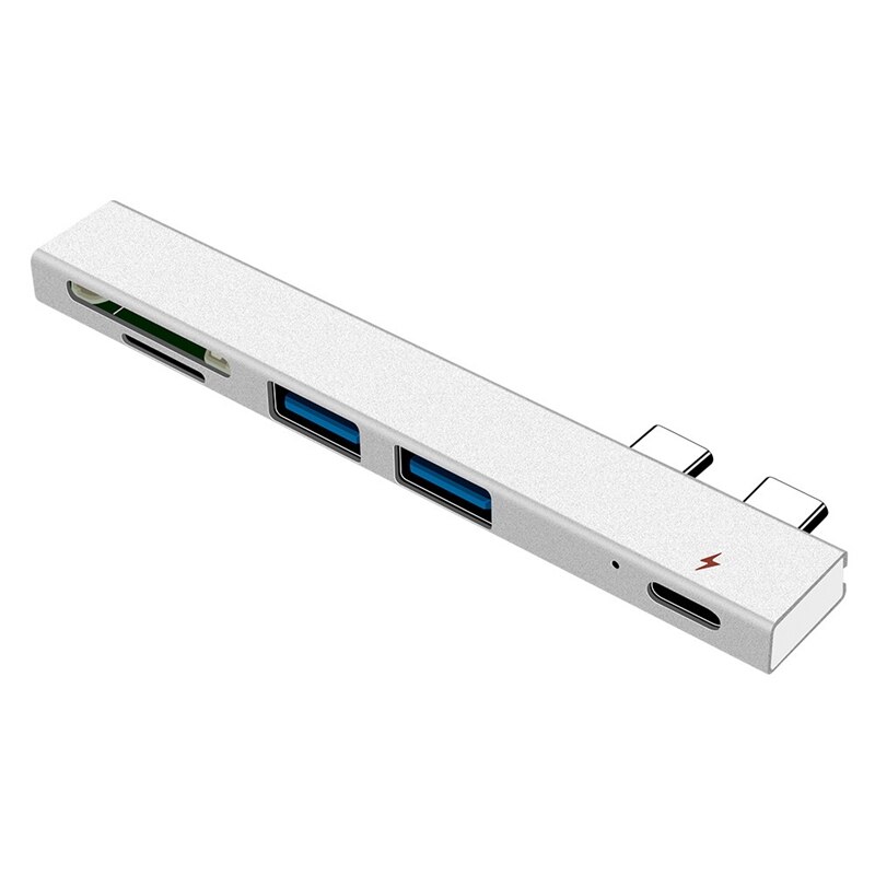 USB Type C Hub Adapter 5 in 1 Dual USB Type C Dock... – Grandado