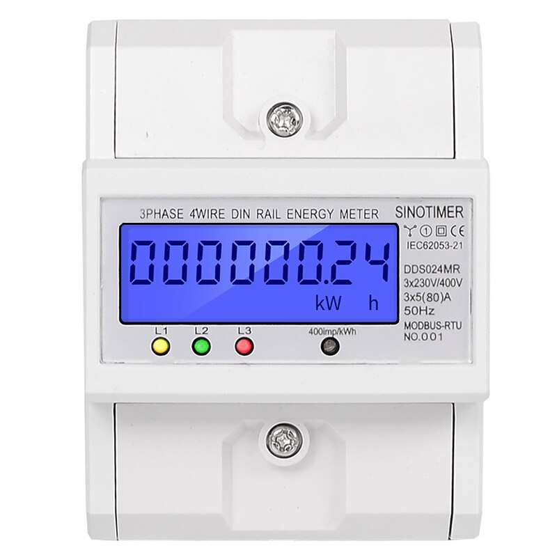 DDS024MR 3 Fase 4 Draad Energie Meter Volt Huidige... – Vicedeal