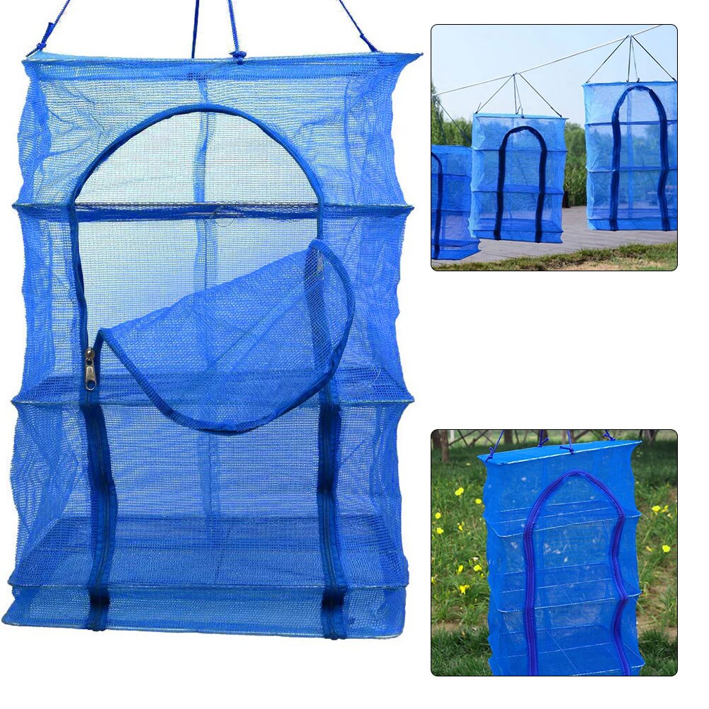 Camping Dry Net 3 Layer Folding Mesh Dish Dryer Ra... – Grandado