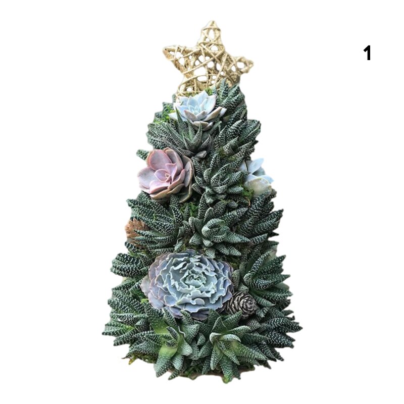 Simulatied Succulents Christmas Tree Ornament Resi... – Grandado