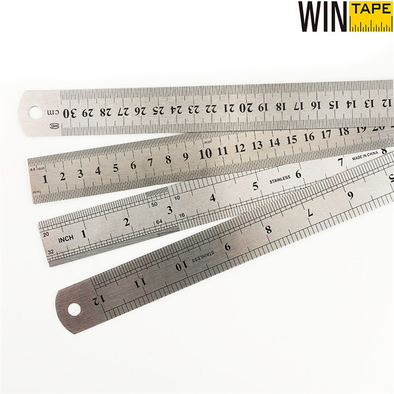 WINTAPE Stainless Steel Straight Ruler Double Side... – Grandado