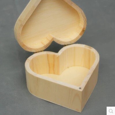 Heart Shape Wood Box Storage Boxes Jewelry Box Wed... – Vicedeal