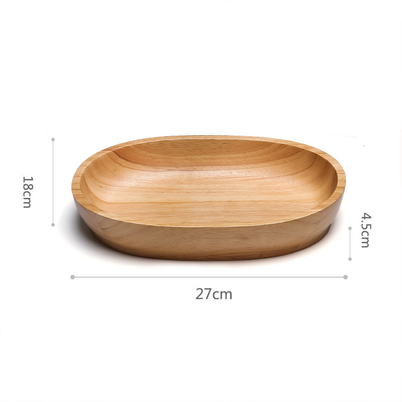 Wooden Boat Shape Fruit Food Storage Dishes Salad ... – Grandado