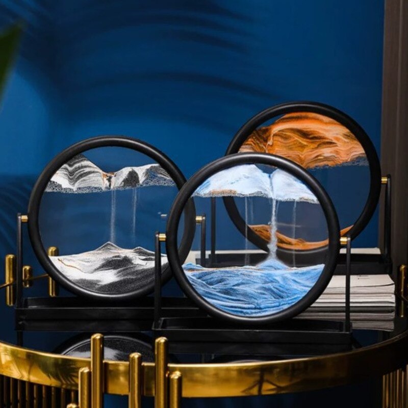 Rotatable Sandscape Moving Sand Art Round Moving H... – Grandado