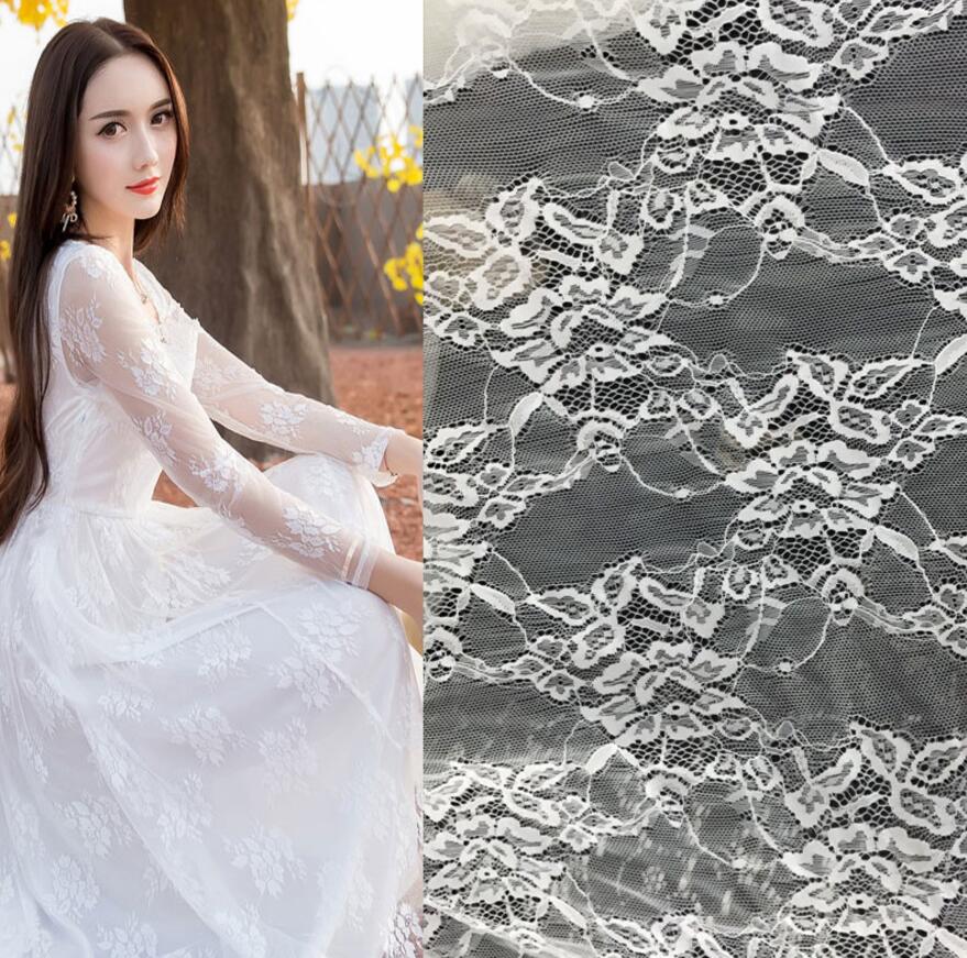 2 hof Hohle Blume Chiffon Quaste Spitze Tuch Guipu... – Grandado