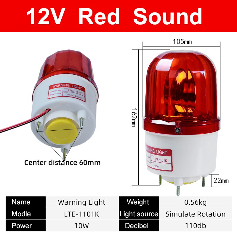 LTE-1101K Indicator Light Rotating Beacon Warning ... – Grandado