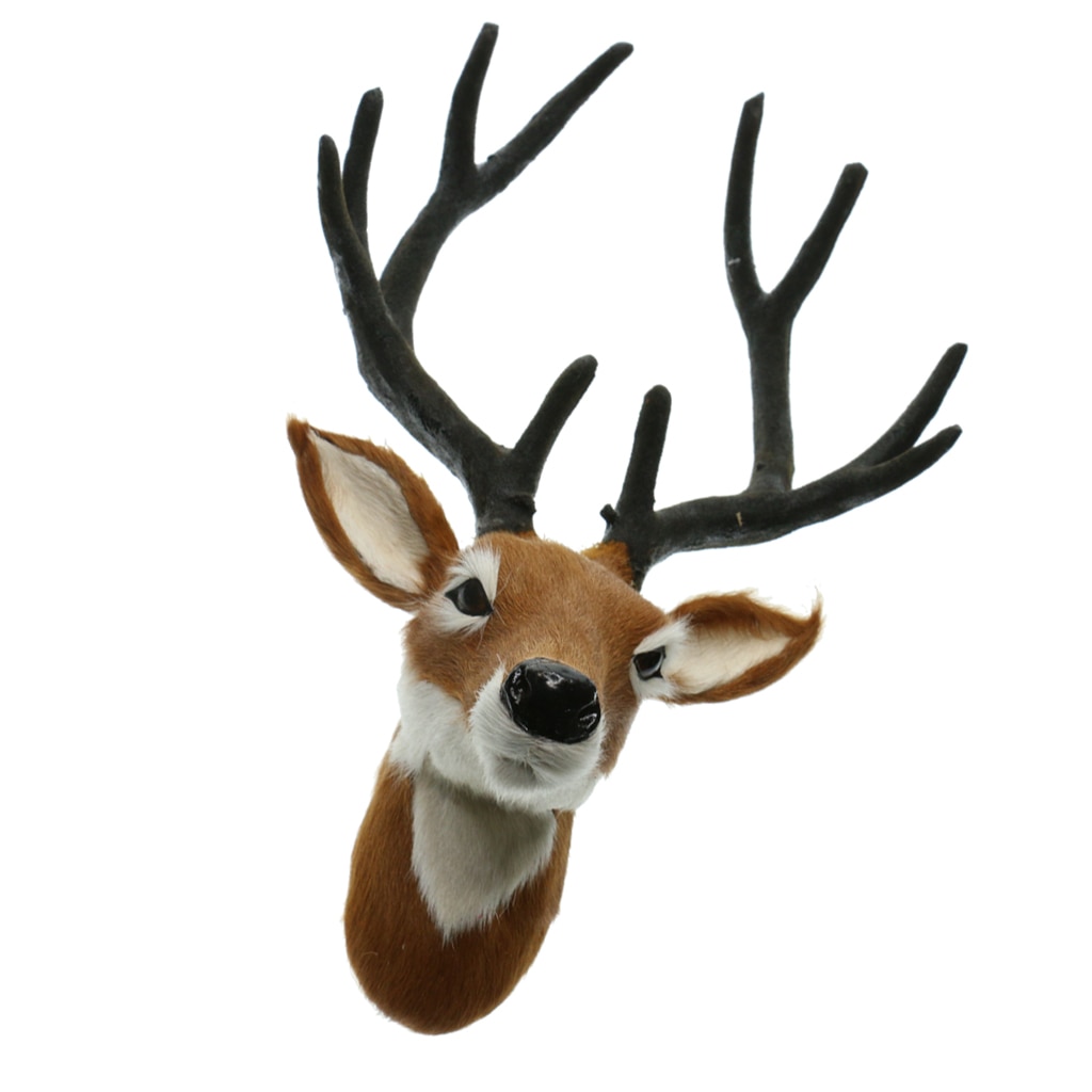 Simulation Realistic Deer Head Wall Statues Sculpt... – Grandado