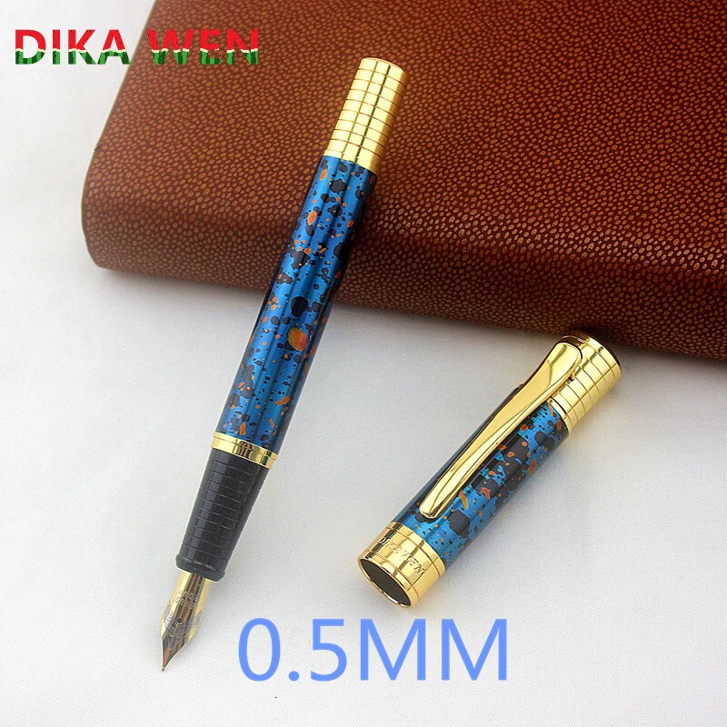 Metal Fountain Pen with Original Case blue Gold cl... – Vicedeal