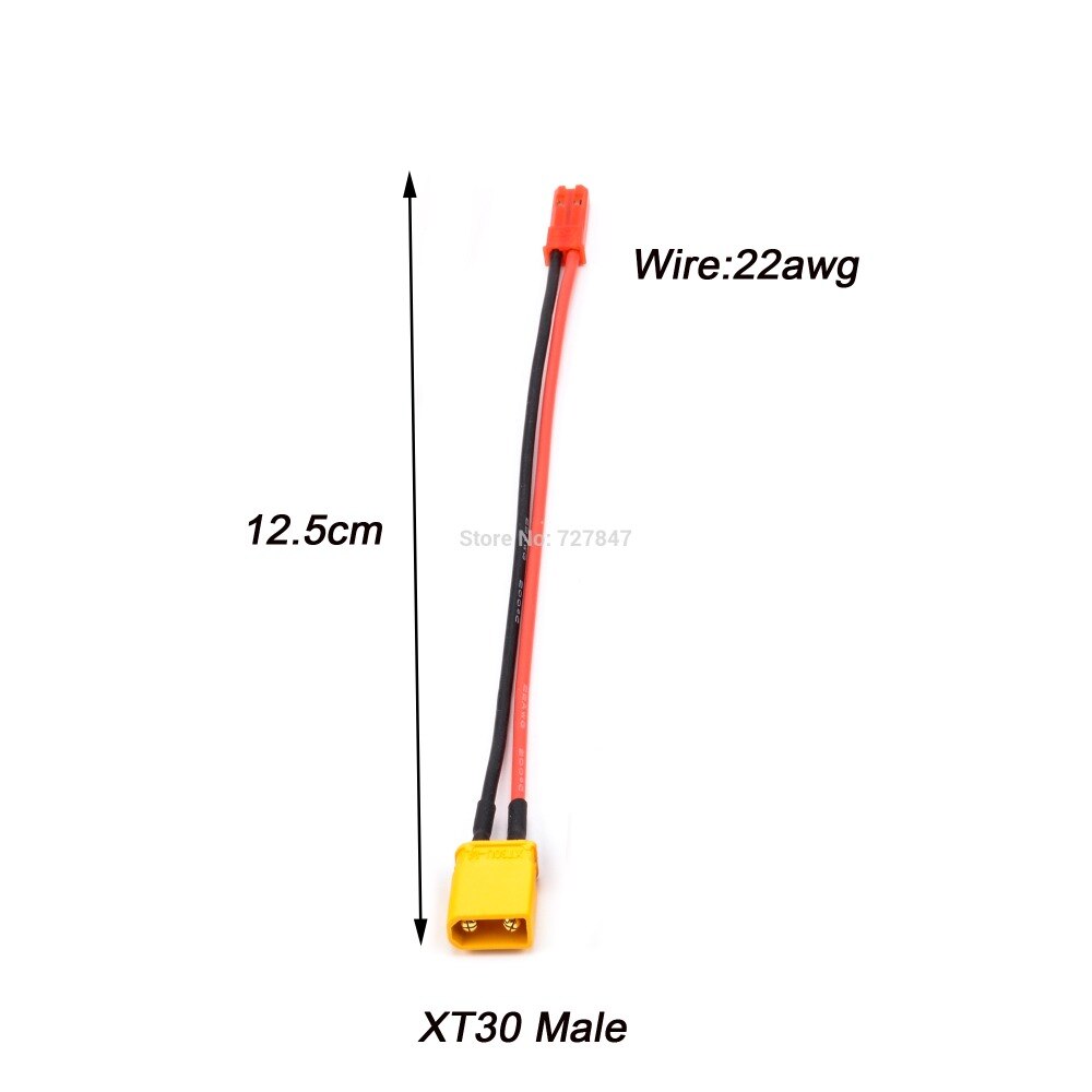 22AWG XT30U XT60 XT60H T-plug Male / Female Connec... – Grandado