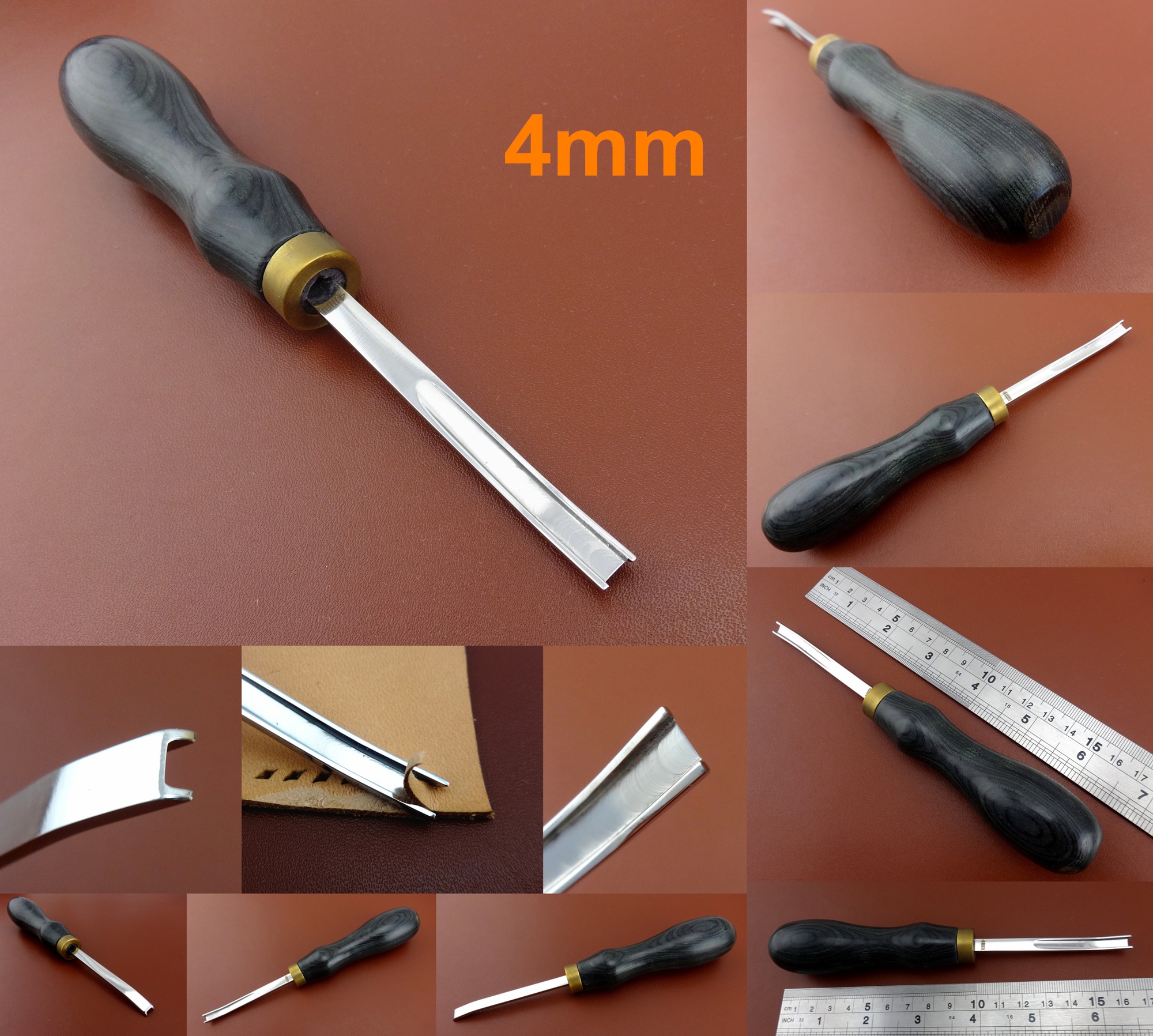 7kind French Style Leather Craft Edge Beveler Skiv... – Grandado