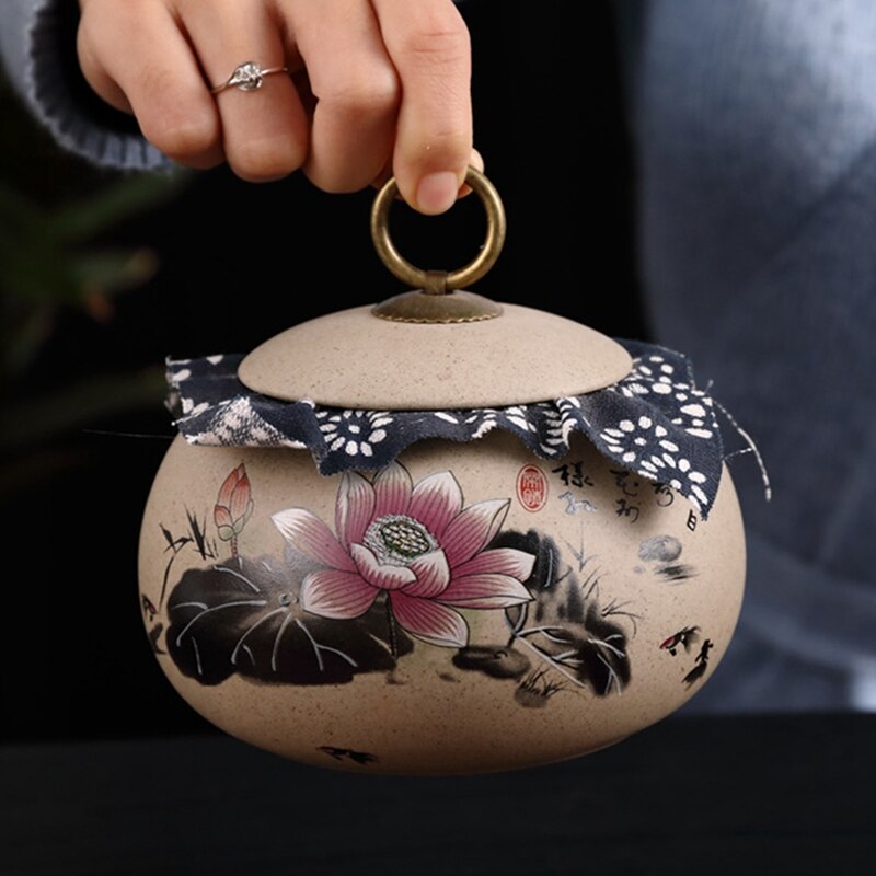 Stoneware Tea Pot Celadon Carp and Lotus Tea Pot S... – Grandado