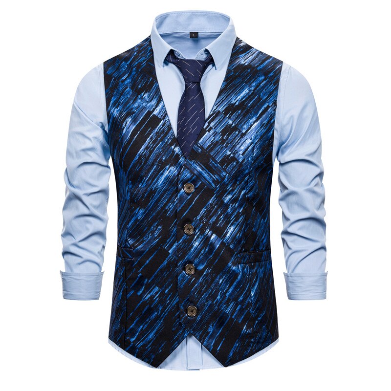 Marca colete masculino 2019 moda sarja brilhante ú... – Vicedeal