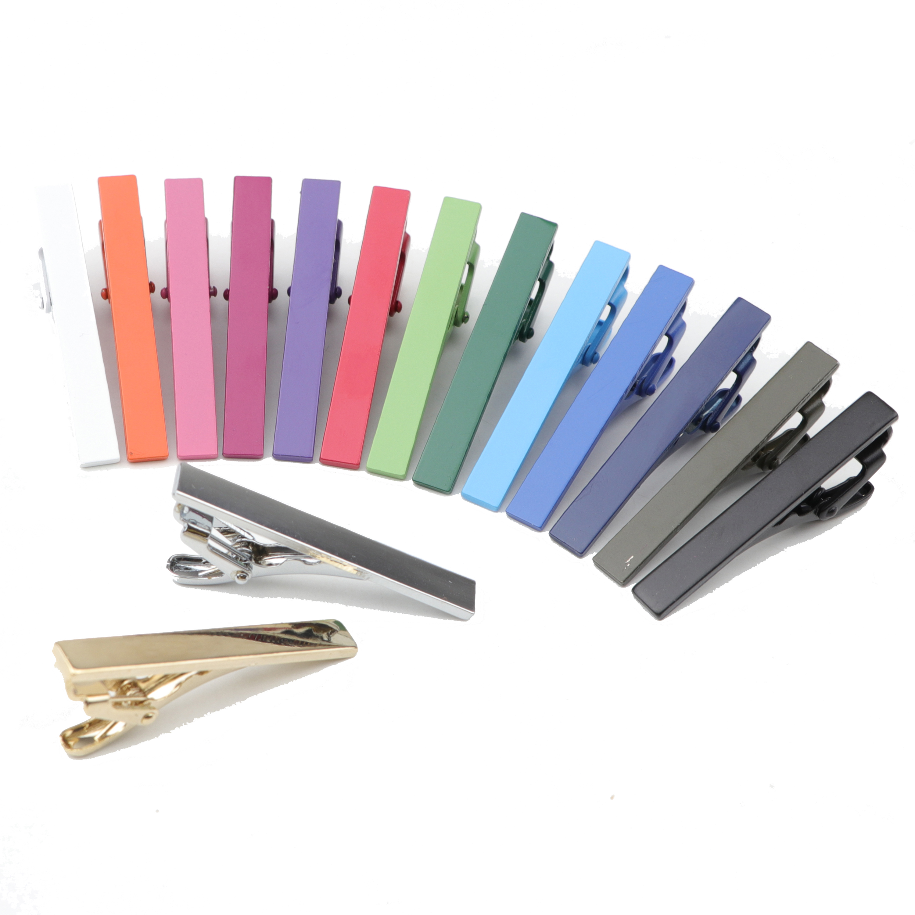 4.5cm Men Dress Colorful Tie Clips Exquisite Simpl... – Vicedeal