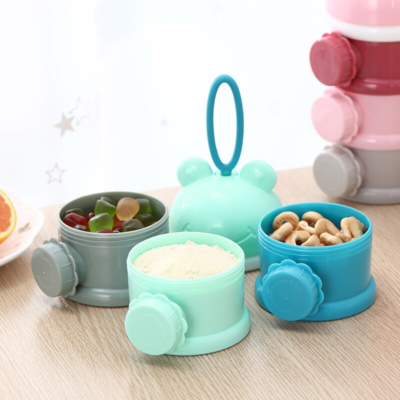 3 Layer Cute Frog Milk Powder Formula Dispenser Ch... – Grandado