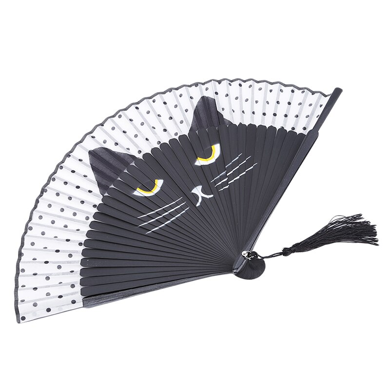 2 Style Cute Hollow Out Hand Folding Fans Cartoon ... – Grandado