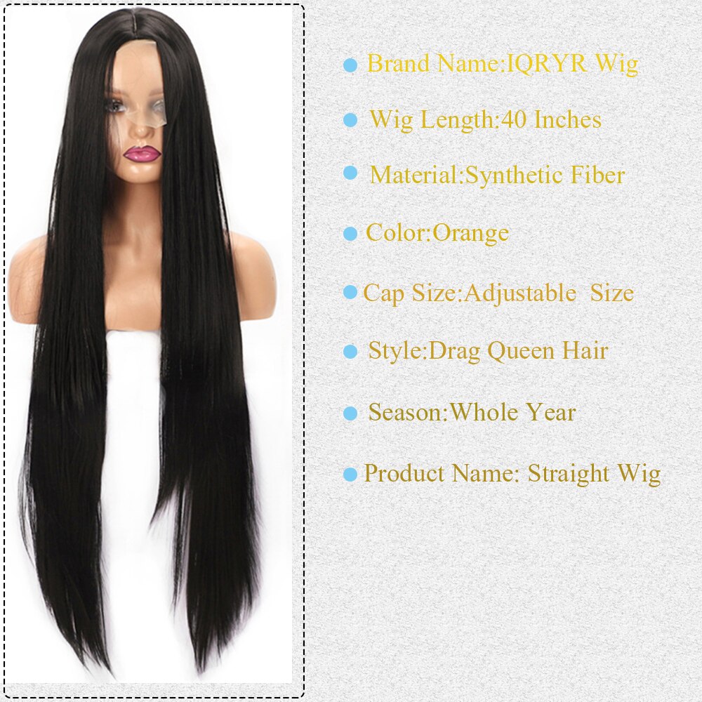 Synthetic Wig Long Natural Straight Black Women Wi... – Grandado