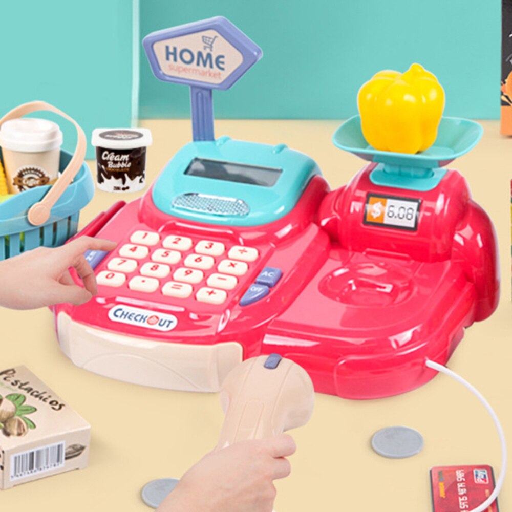 1 Set Supermarkt Kassa Simulatie Kassa Kit Rollens... – Vicedeal