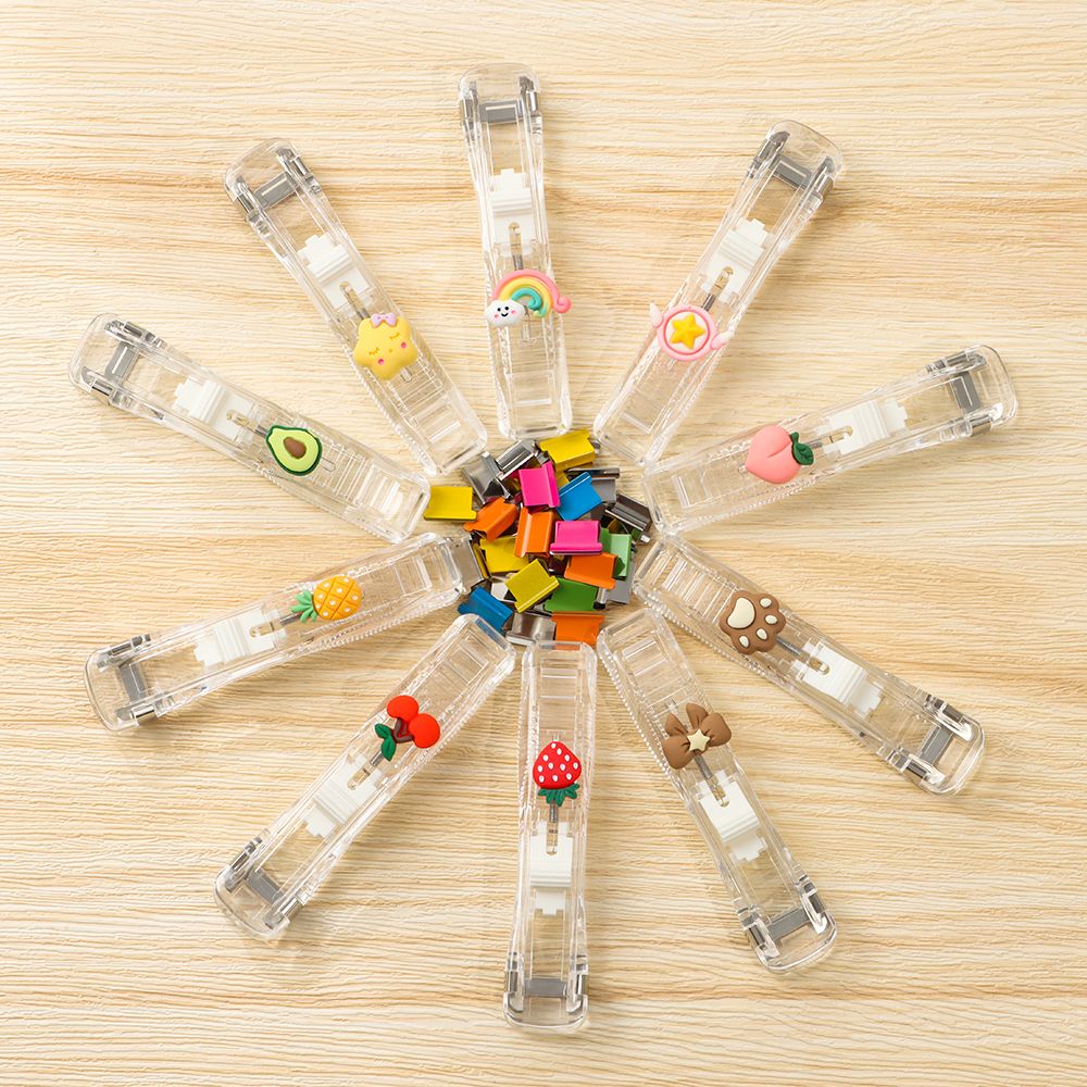 2022 Push Clip Stapler Staple Remover Binder Push ... – Grandado