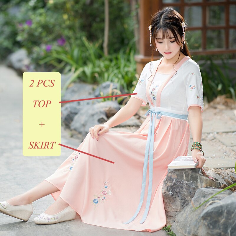 Hanfu Traditional Folk Dance Dress Women Han Dyna... – Grandado