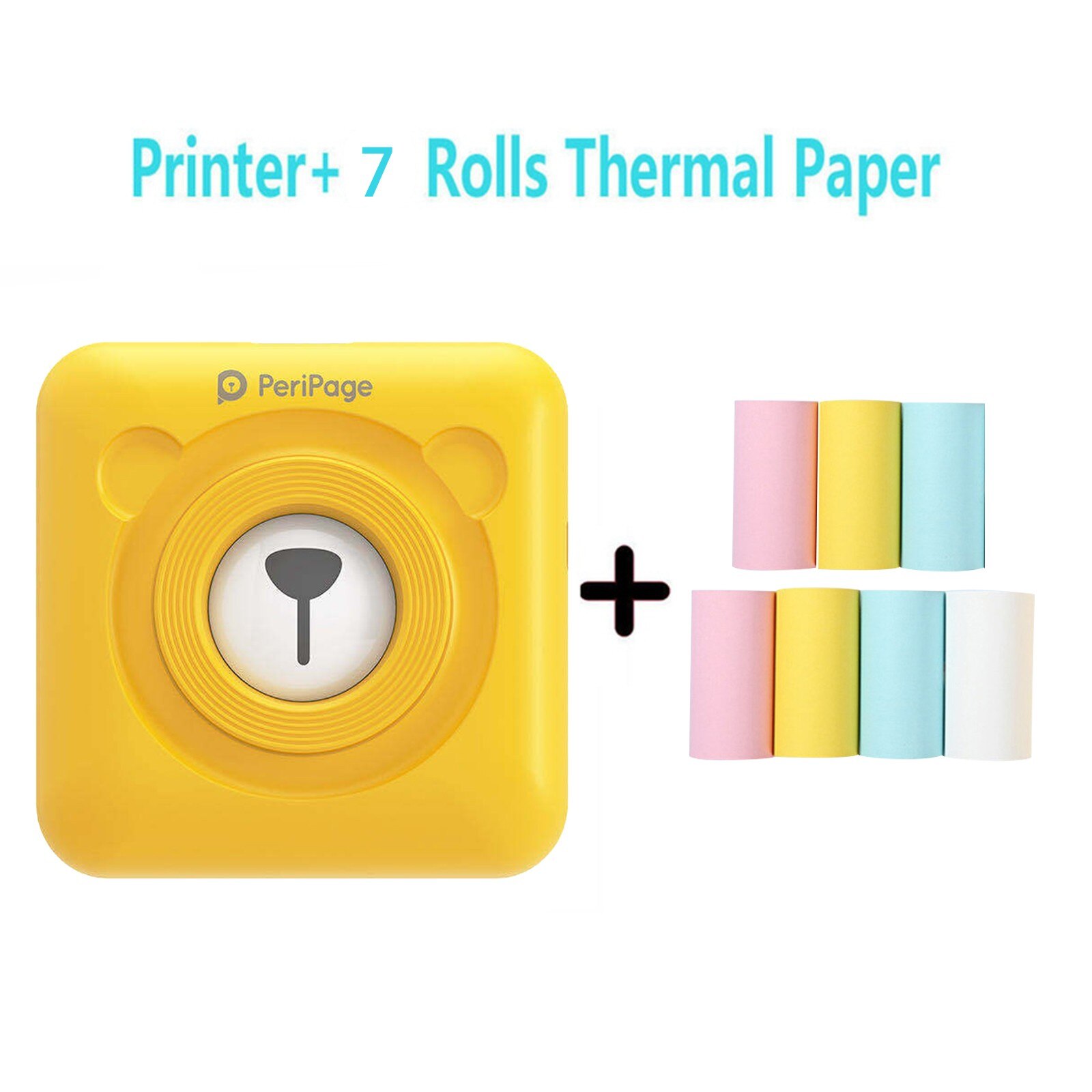 Mini Draagbare Thermische Printer 7Roll Paper Phot... – Grandado