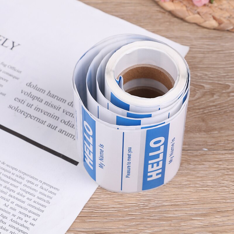 Name Tag Labels Hello My Name Is sticker 150PCS Ba... – Grandado