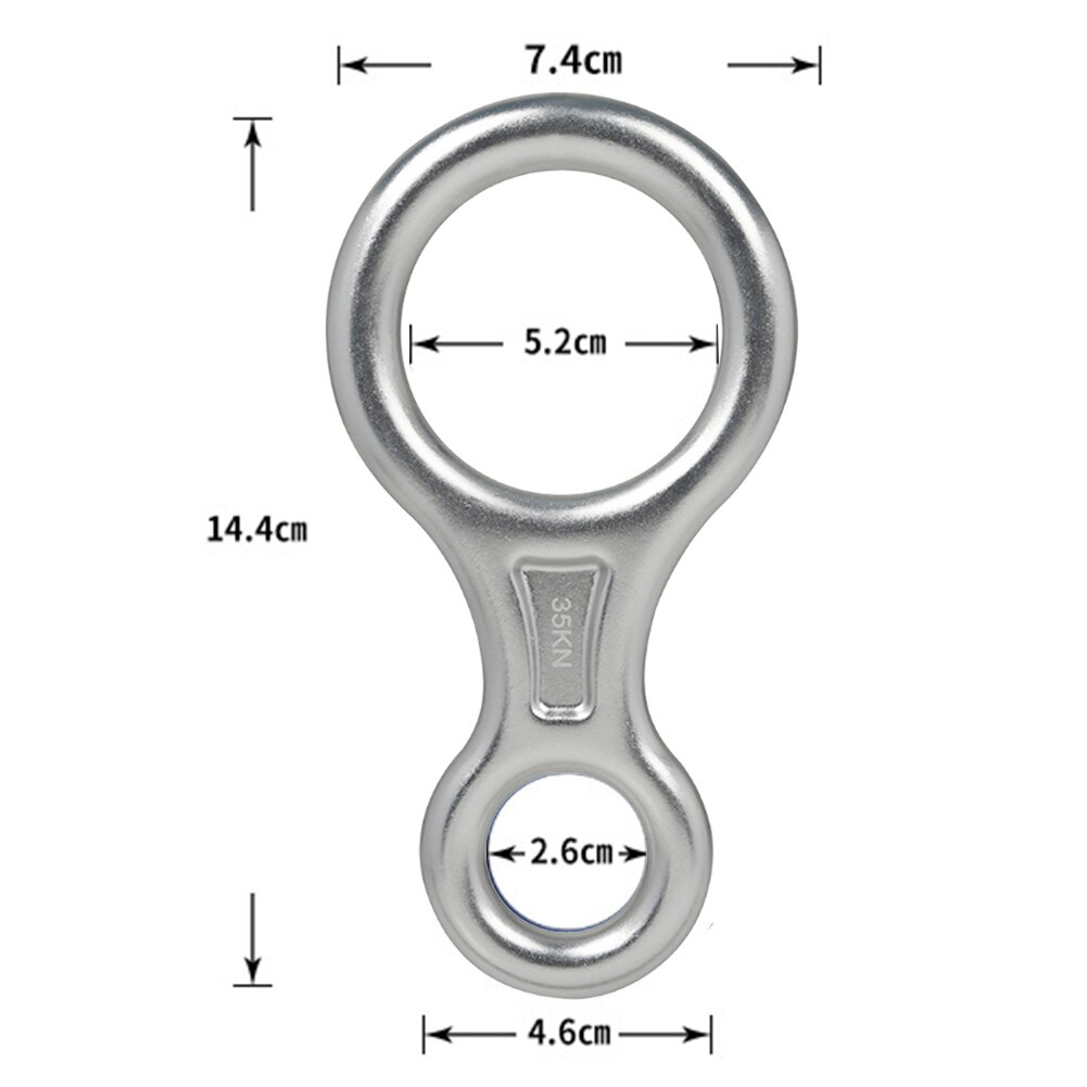 Descender Rappel Rings Outdoor Bergbeklimmen Figuu... – Vicedeal