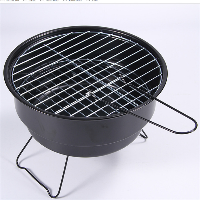 Draagbare Bbq Grill Ronde Barbecue Rek Rvs Mini Bb... – Grandado