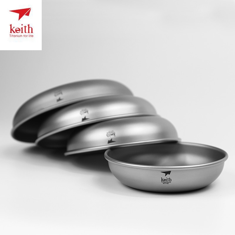 4 pcs Keith Titanium Platen Outdoor Servies Campin... – Grandado