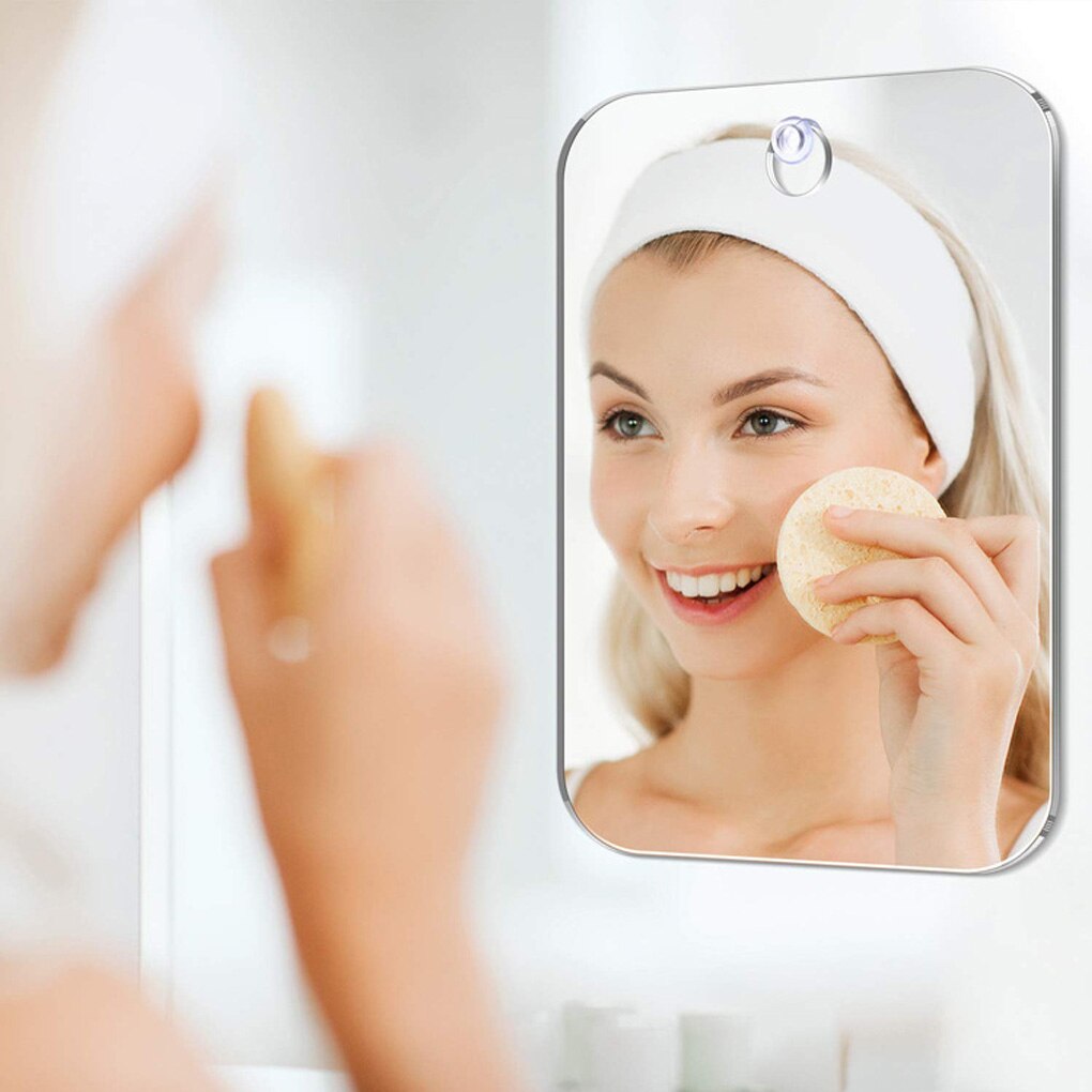 Portable Anti Fog Shower Mirror Wall Hanging Acryl... – Vicedeal