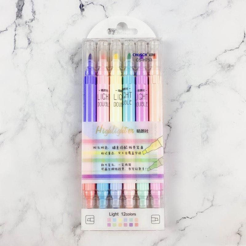 Rotulador subrayador de doble cabeza para estudian... – Grandado