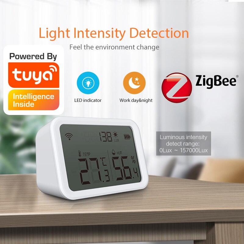 Zigbee Temperature Humidity amd Light sensor three... – Grandado
