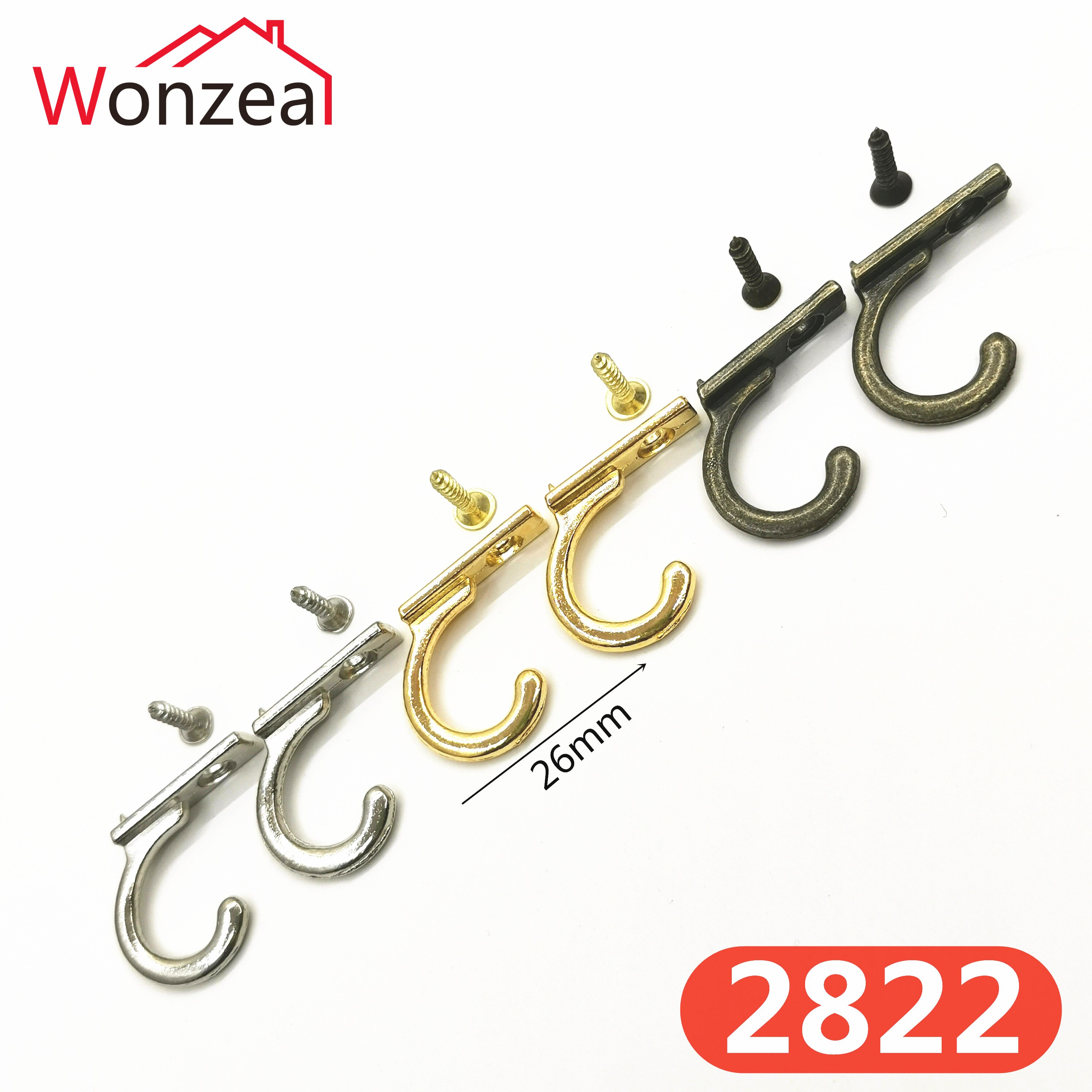 10pcs/lot Bronze Metal door wall hooks hanger Smal... – Grandado