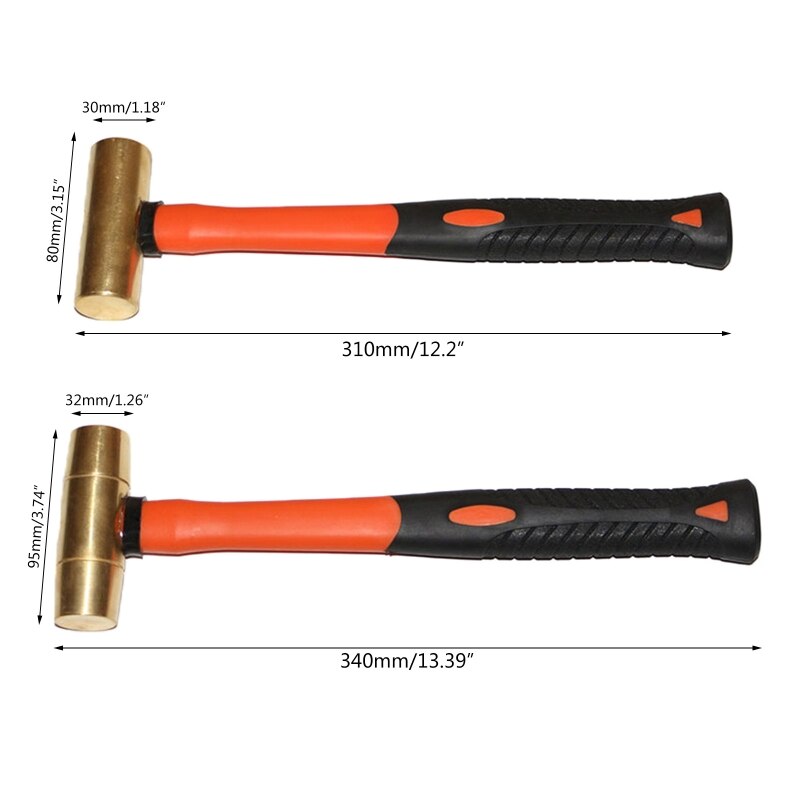 Red Copper Round Hammer Plastic Handle Explosion P... – Vicedeal