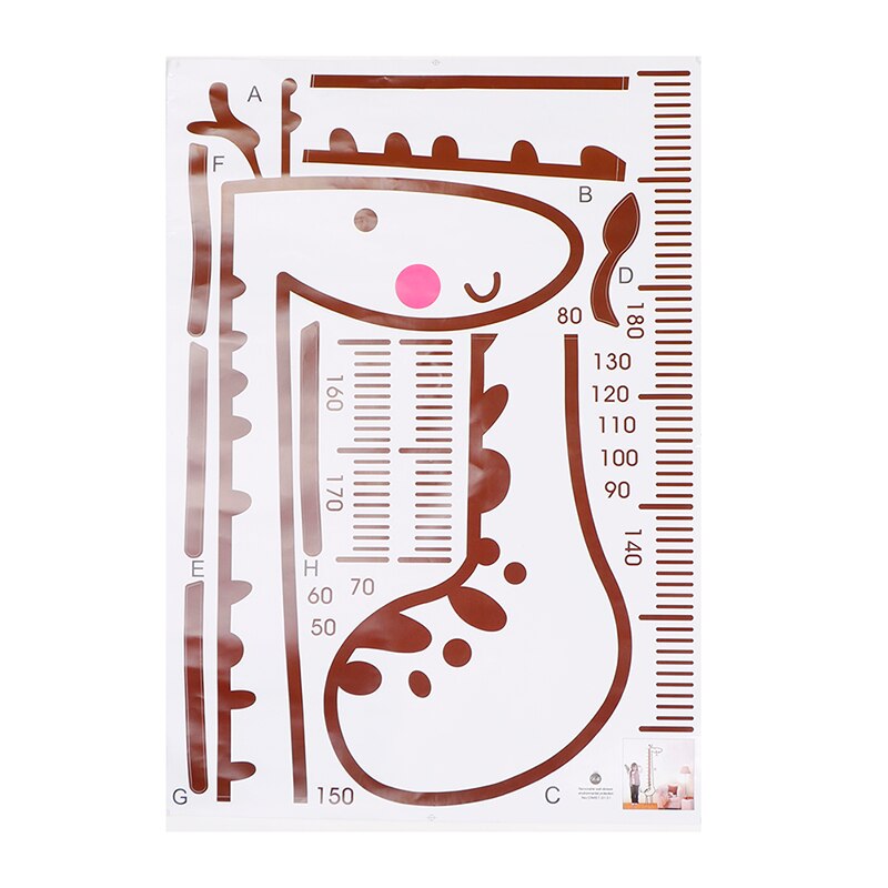 Cartoon Measure Wall Stickers For Kids Rooms Giraf... – Vicedeal