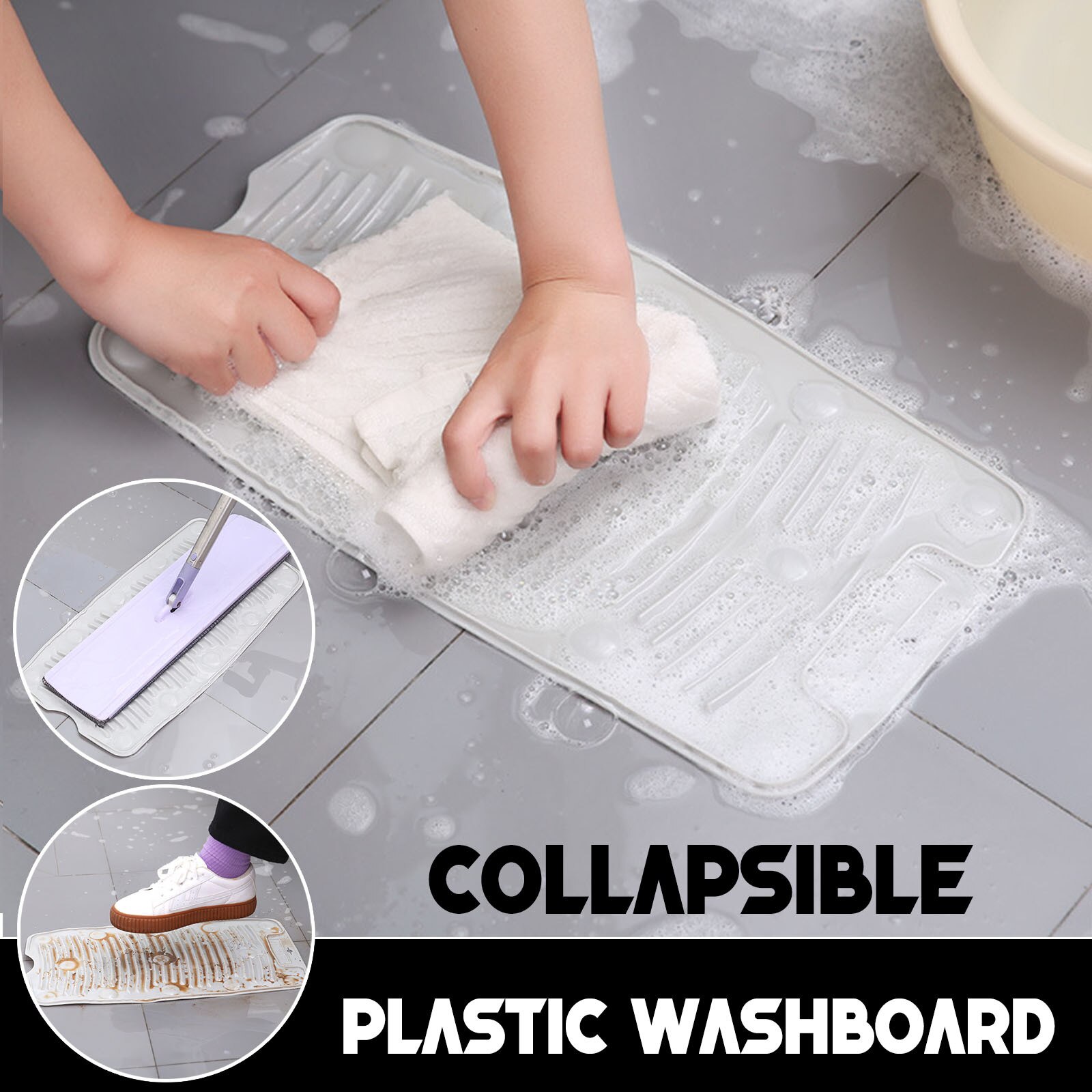Foldable PVC Washboard Washing Board Laundry Soft ... – Vicedeal