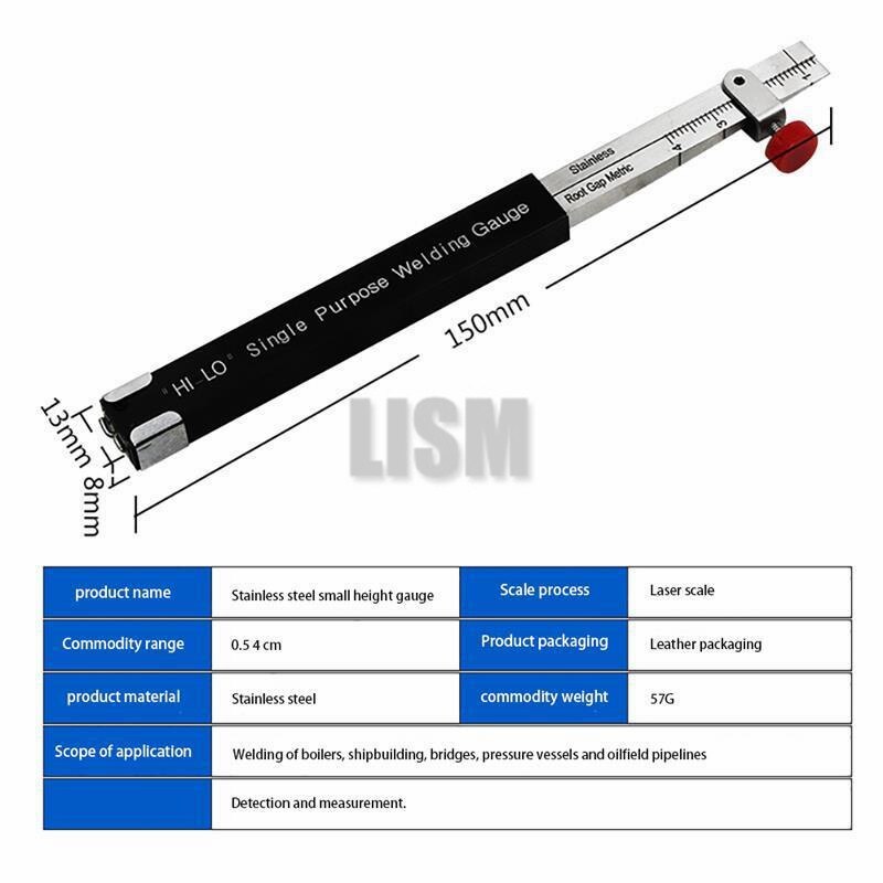 Welding Inspection Scale Small Height Gauge HI-LO ... – Grandado