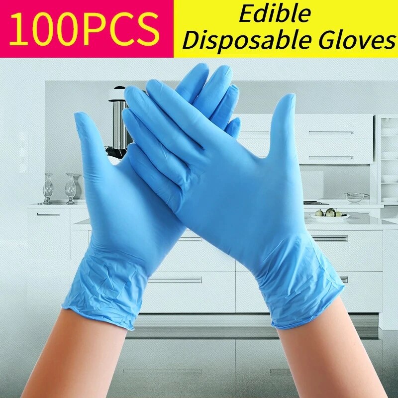 100pcs Disposable PVC Gloves Latex Nitrile Rubber ... – Vicedeal