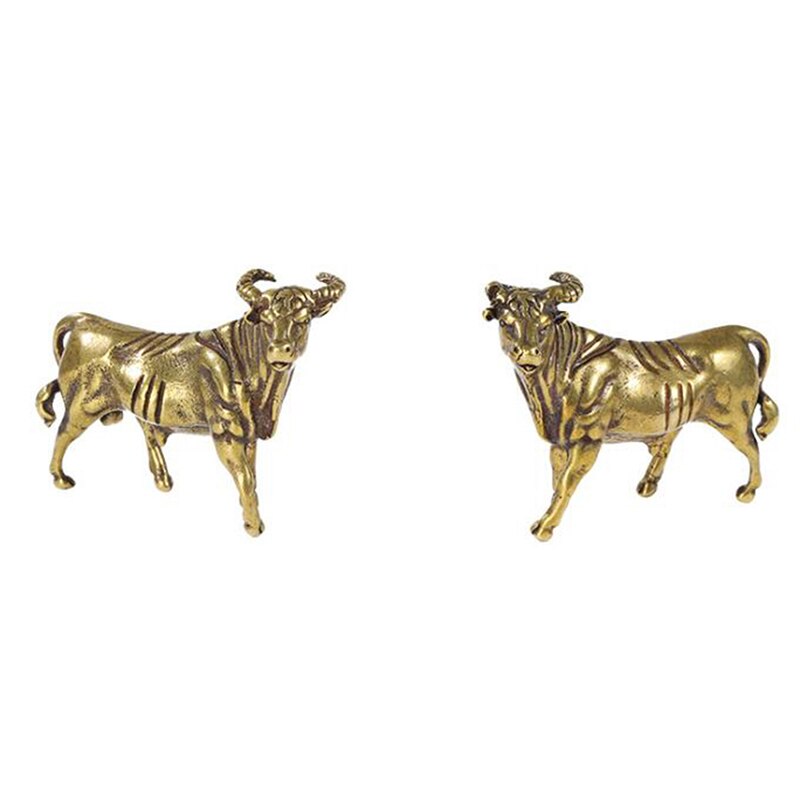 Brass Animal Statue Ornament Chinese Zodiac Ox Des... – Grandado