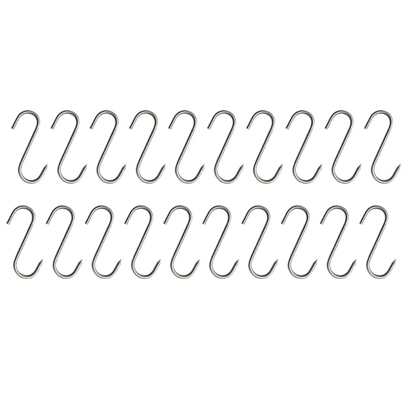 Y1QB 20 Pcs Stainless Steel Butcher's Hook wit... – Grandado