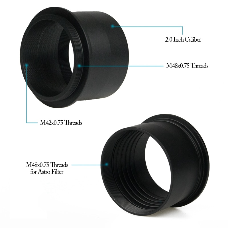 2 Inch To M48 Telescope Eyepiece Adapter T-Type Ca... – Grandado