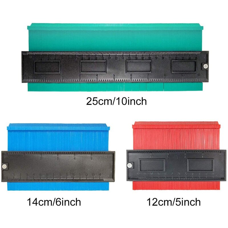 -3 Pcs Plastic Contour Gauge Duplicator 5 Inch 6 I... – Grandado