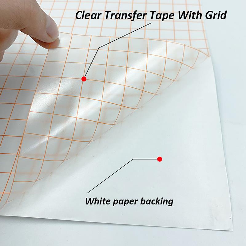30x20cm Clear Transfer Paper With Grid Alignment F... – Grandado