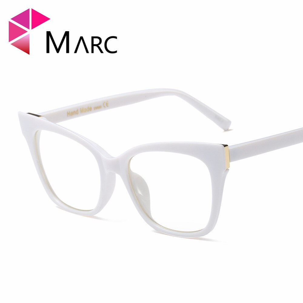 MARC WOMEN Optical Black Leopard print Plain glass... – Grandado