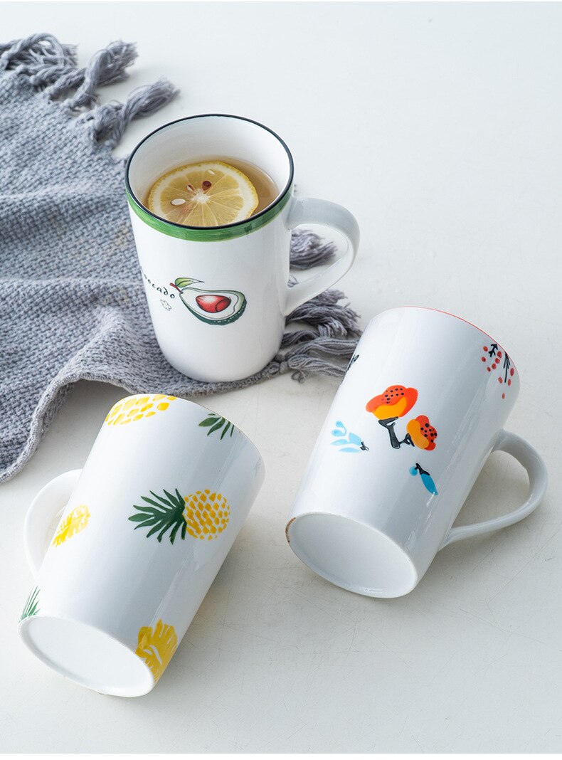 Cup of Mark Cover Nordic Ins Ceramic Water Cup Hom... – Vicedeal