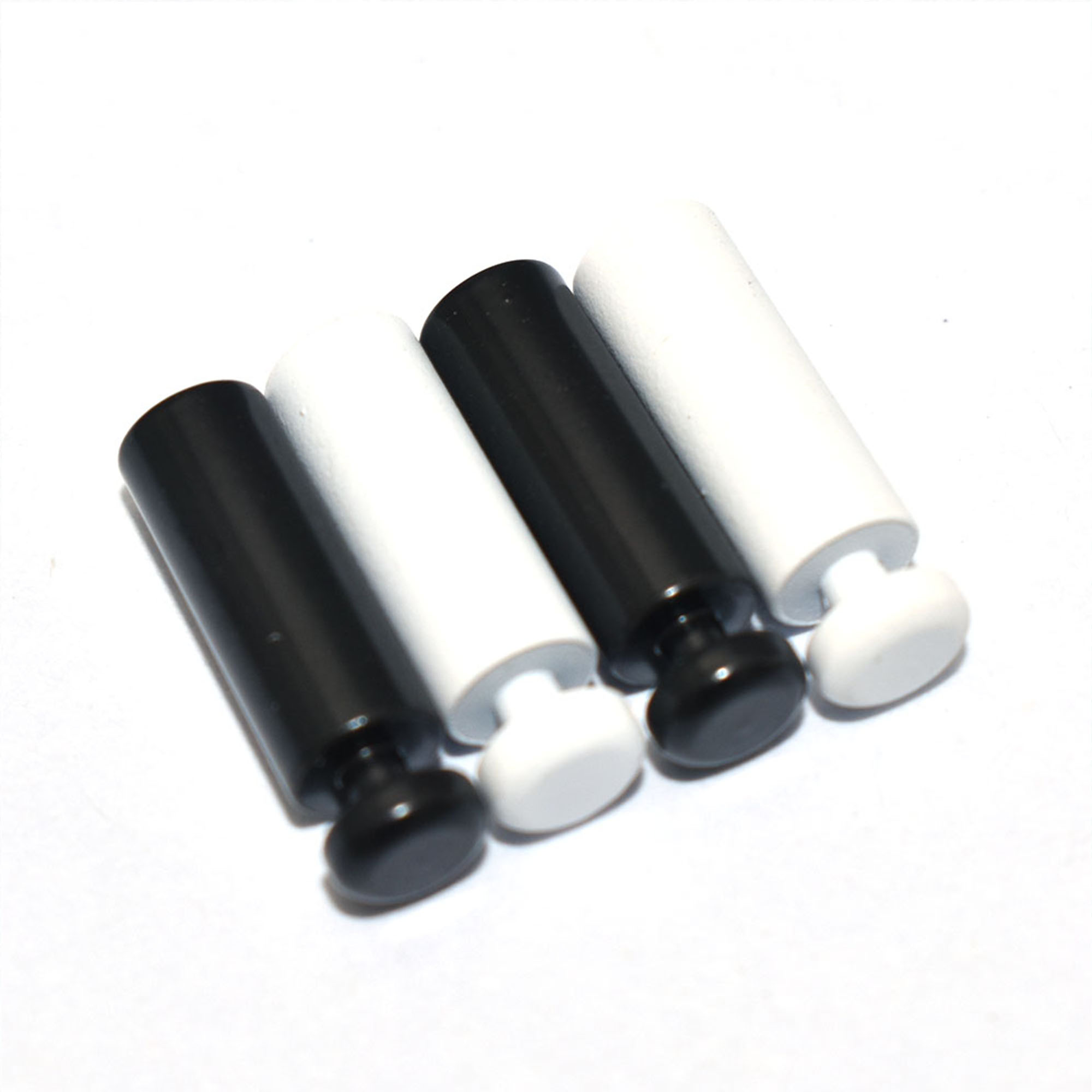 Black/White End Tips Caps Leather Bullets Tube Cla... – Grandado