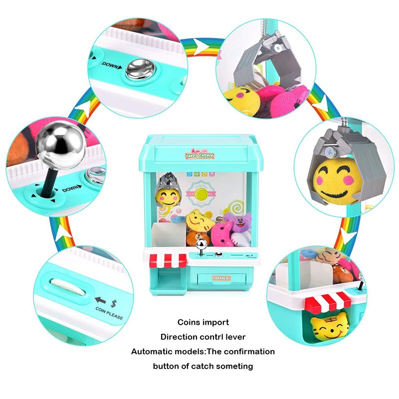 Mini Grabber Machine Candy Toy Catcher Kids Alarm ... – Grandado