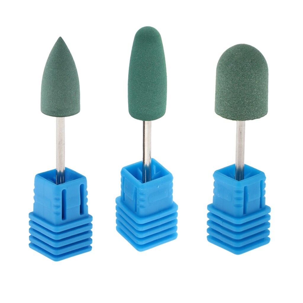 Hard Wearing Silicone Nail Drill Bits Electric Pol Vicedeal